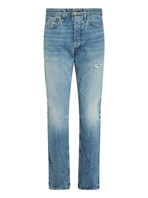 Rag & Bone Fit 4 Archive Selvedge Denim Jeans - Mid Denim