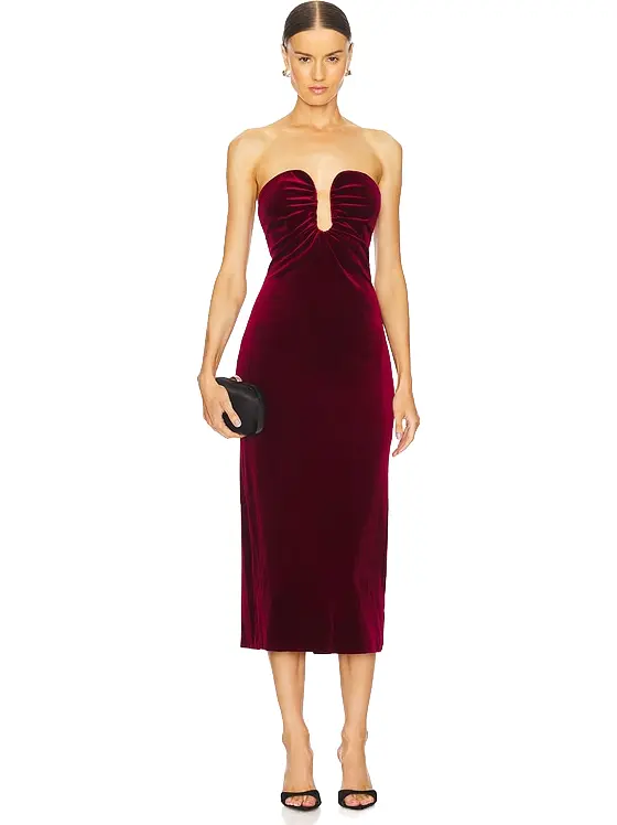 Astr The Label Arista Dress - Wine