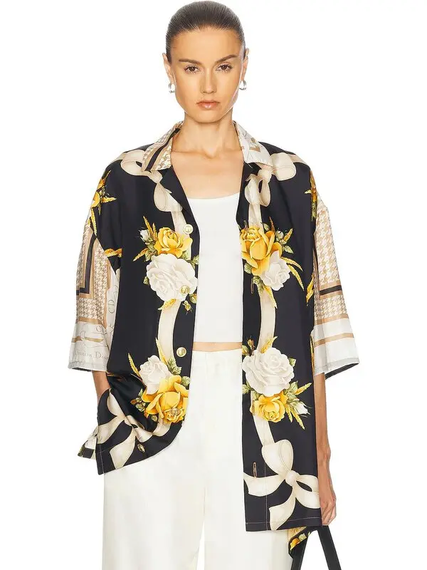 J. LOGAN HOME Vintage Maison Silk Shirt - Multi
