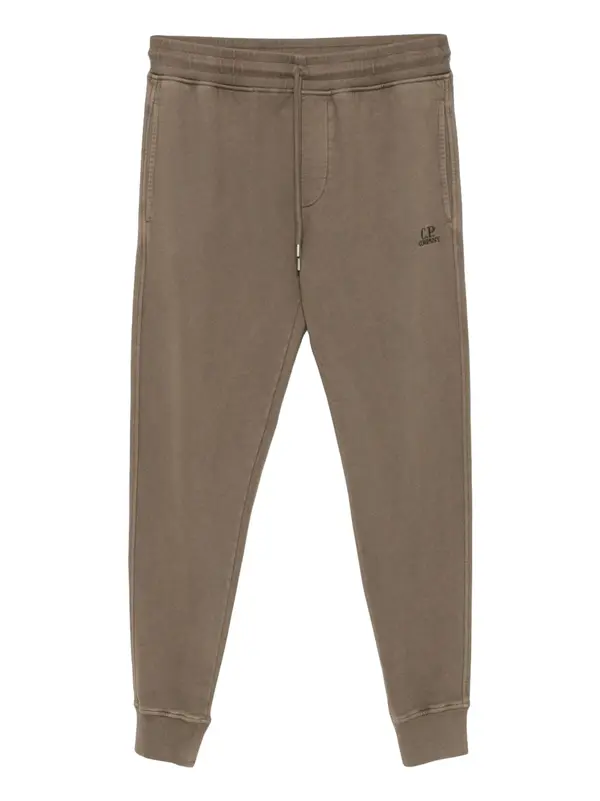C.P. COMPANY Logo-embroidered Track Pants - Neutrals