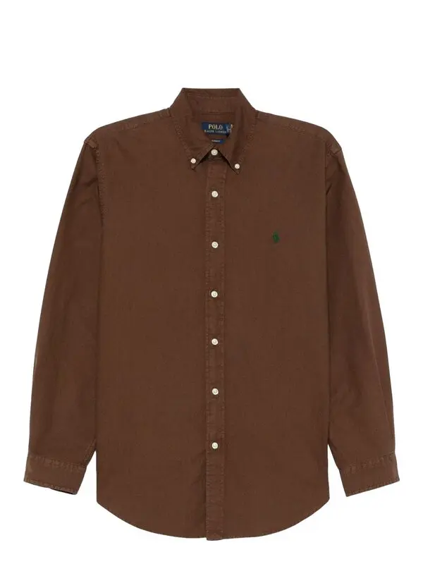 Polo Ralph Lauren Garment-dyed Oxford Shirt - Brown