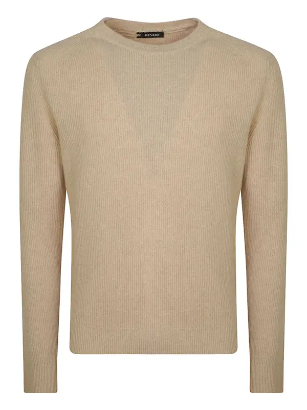 CENERE GB Ribbed-knit Jumper - Neutrals