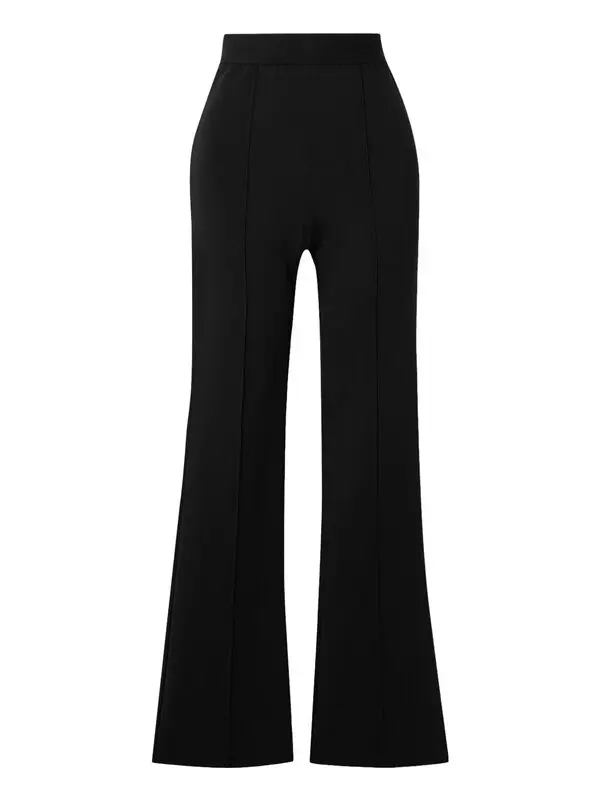 Wardrobe.NYC Rhw Ponte Flared Pants - Black