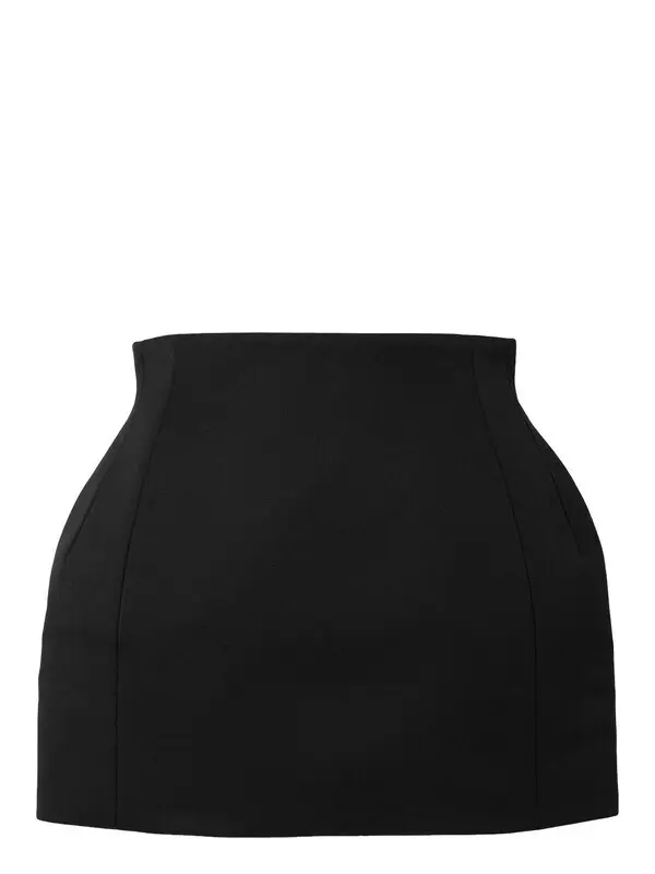Wardrobe.NYC Rhw Twill Mini Skirt - Black
