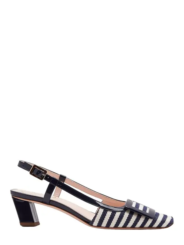 ROGER VIVIER Belle Vivier Slingback Pumps - Stripe