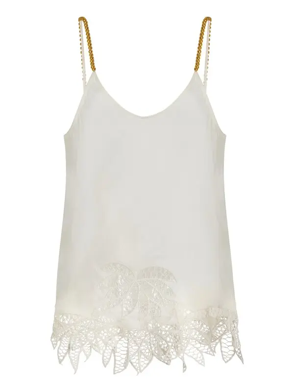 DIOTIMA Bennett Silk Camisole Top - White