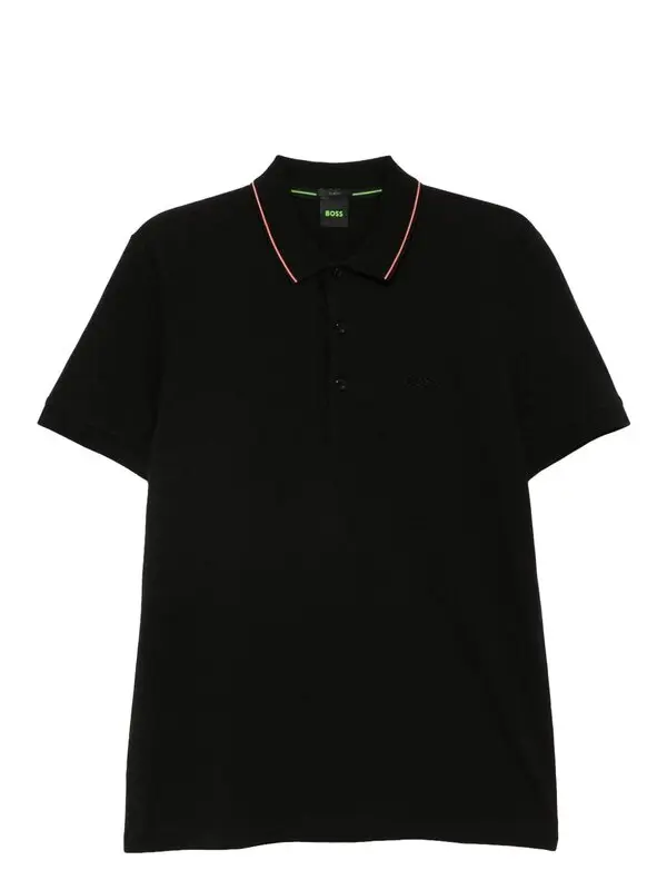 BOSS Embroidered Logo Polo Shirt - Black