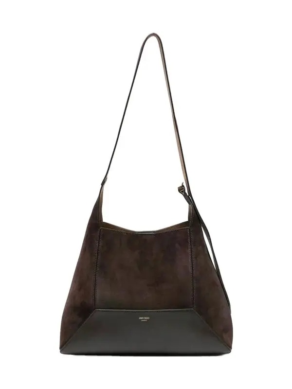JIMMY CHOO Medium Diamond Shoulder Bag - Brown