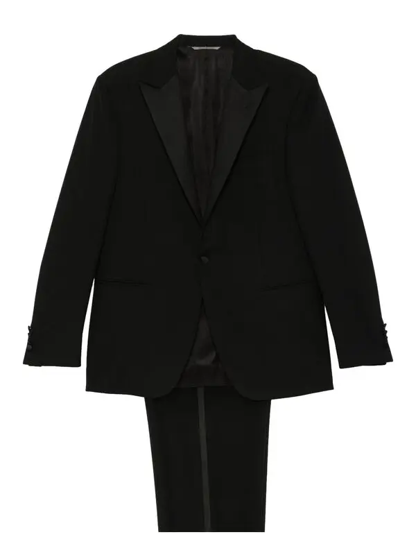 Canali Wool Suit - Black