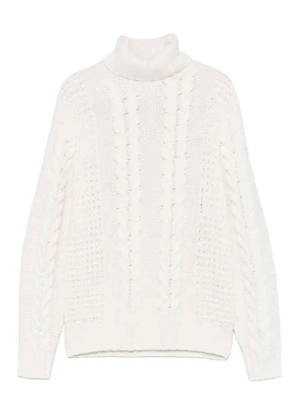 Brunello Cucinelli Cable-knit Sweater - White