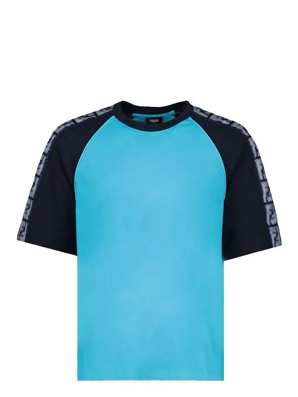 Fendi Ff Logo T-shirt - Blue