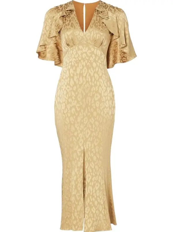 TEMPERLEY LONDON Willow Midi Dress - Gold