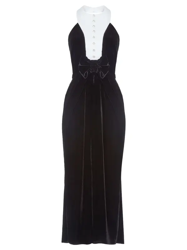 TEMPERLEY LONDON Ashcombe Midi Dress - Black