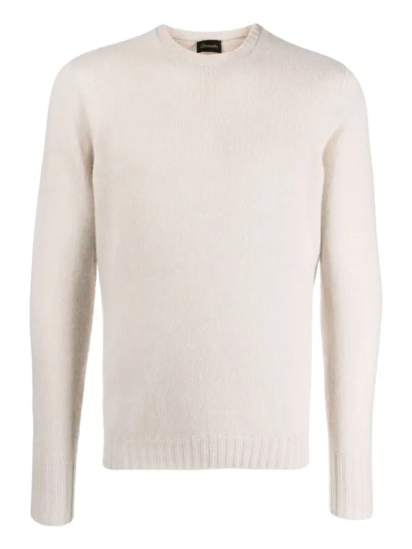 DRUMOHR Crew-neck Cashmere Jumper - Neutrals