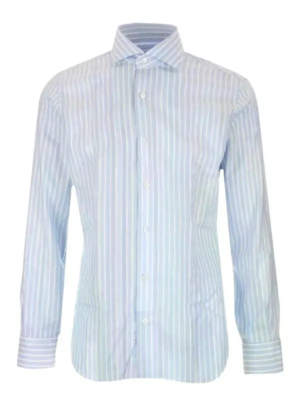 BARBA NAPOLI Striped Shirt - Blue