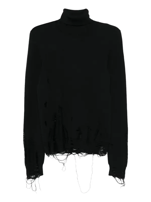 MAISON MARGIELA Distressed Sweater - Black
