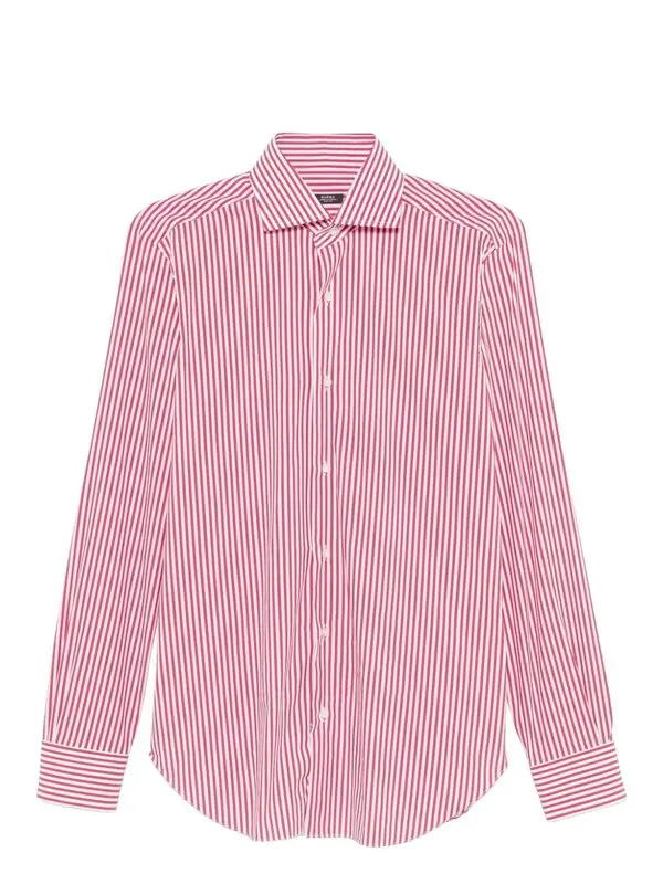 BARBA NAPOLI Striped Shirt - White