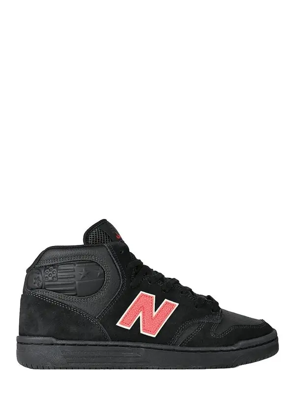 NEW BALANCE Numeric 480 High Chocolate Skateboardsin Sneakers - Black/red