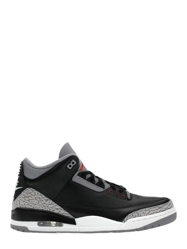 JORDAN 3 Retro Og Cement - Black/fire Red/cement Grey