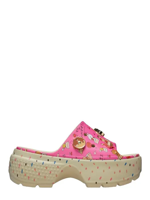 CROCS Stomp Slide Line Friends - Bone