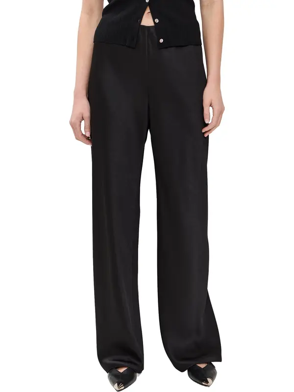 Vince Fluid Bias Pants - Black