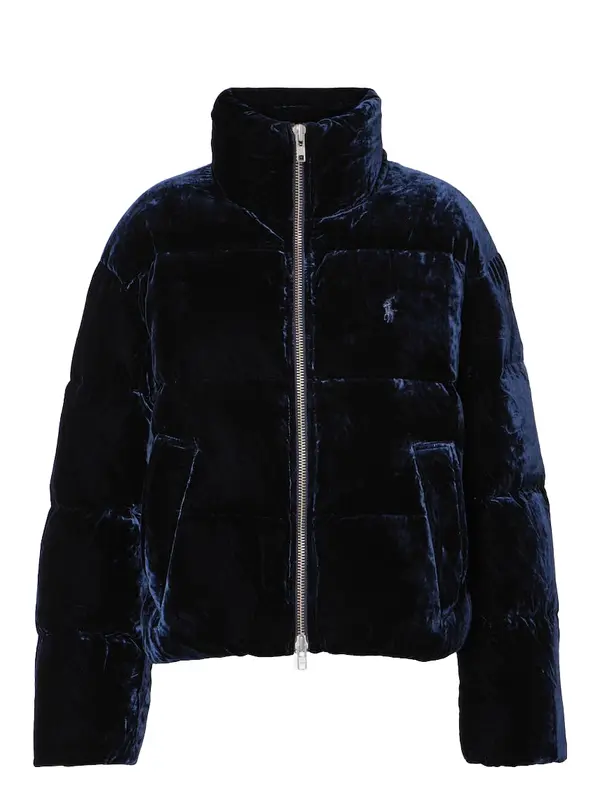 Polo Ralph Lauren Velvet Down Jacket - Blue