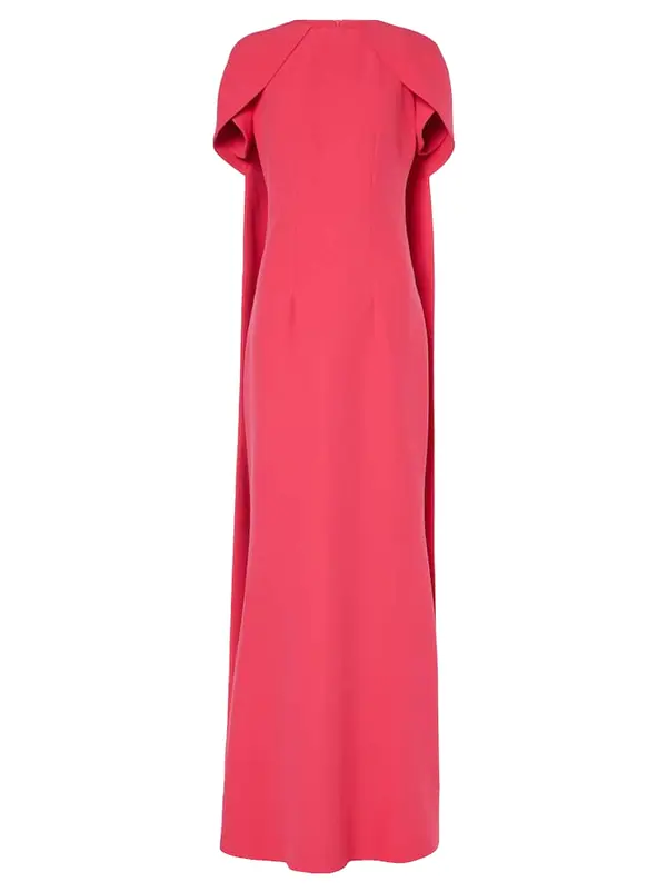 Safiyaa Ginkgo Caped Gown - Pink