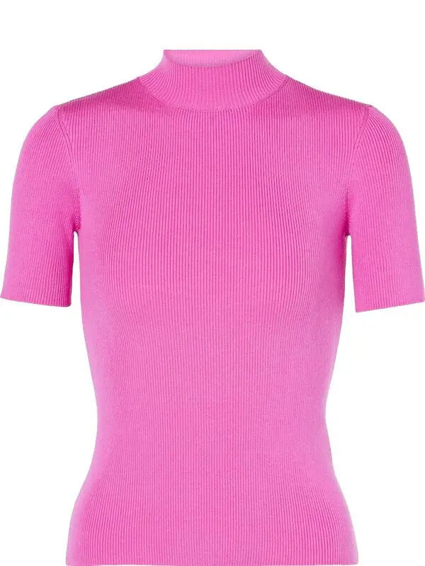 Oscar De La Renta Jersey Top - Pink