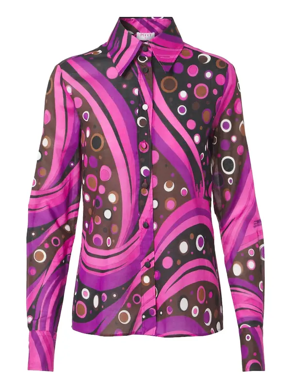 Emilio Pucci Fontane Cotton Muslin Shirt - Pink