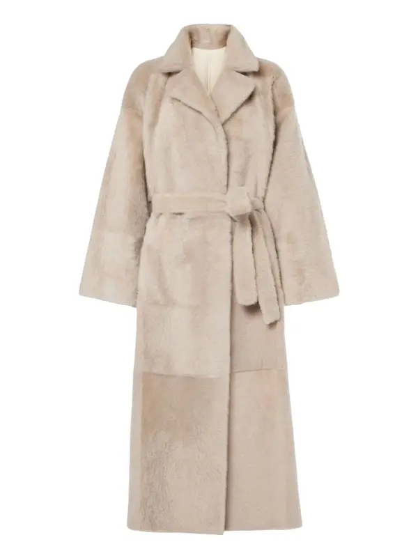 Brunello Cucinelli Shearling Coat - Beige
