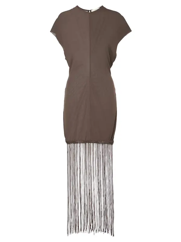 Faithfull The Brand Brita Fringed Minidress - Brown