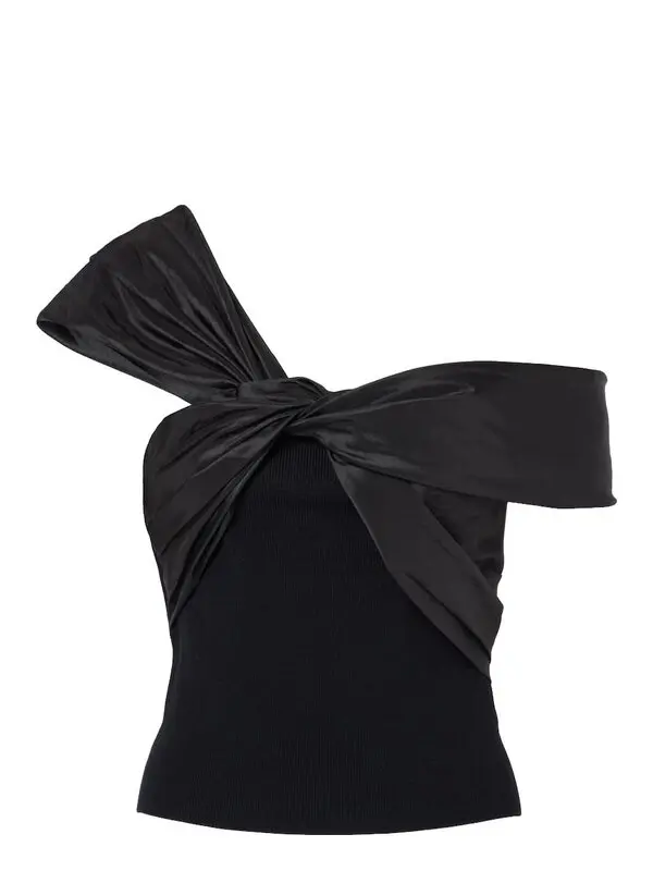 Simkhai Celiana Taffeta Top - Black