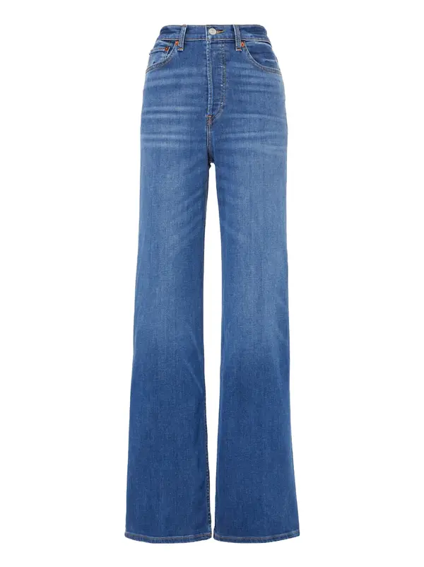 RE/DONE 70s High-rise Wide-leg Jeans - Blue