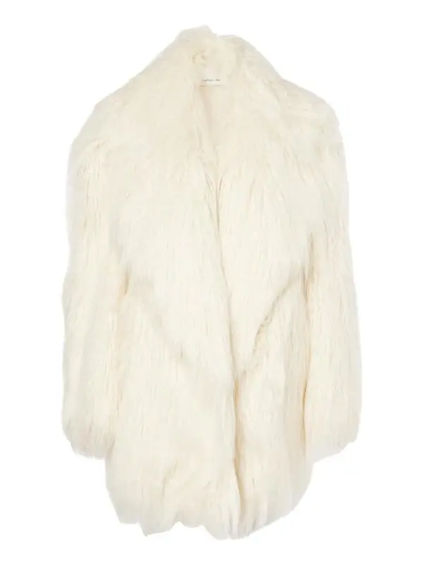 THE FRANKIE SHOP Liza Faux Fur Coat - White