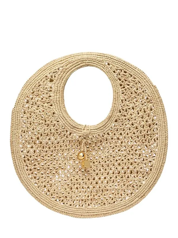 Jacquemus Le Rond Raffia Tote - Natural