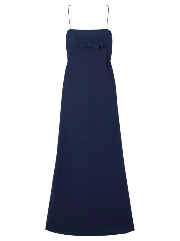 Bernadette Phil Bow-embellished Gown - Blue