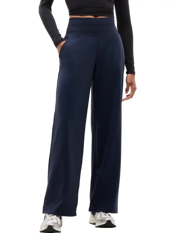 Athleta Venice High-rise Wide Leg Pants - Navy