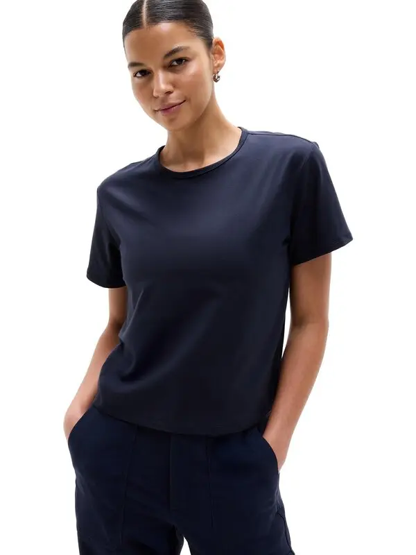 Athleta Essential Relaxed Tee - Navy
