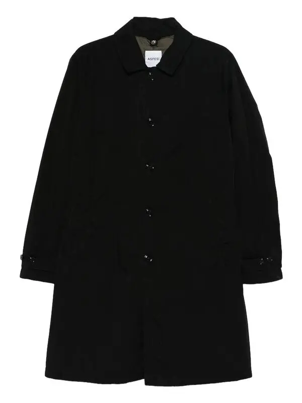 Aspesi Buttoned Coat - Black