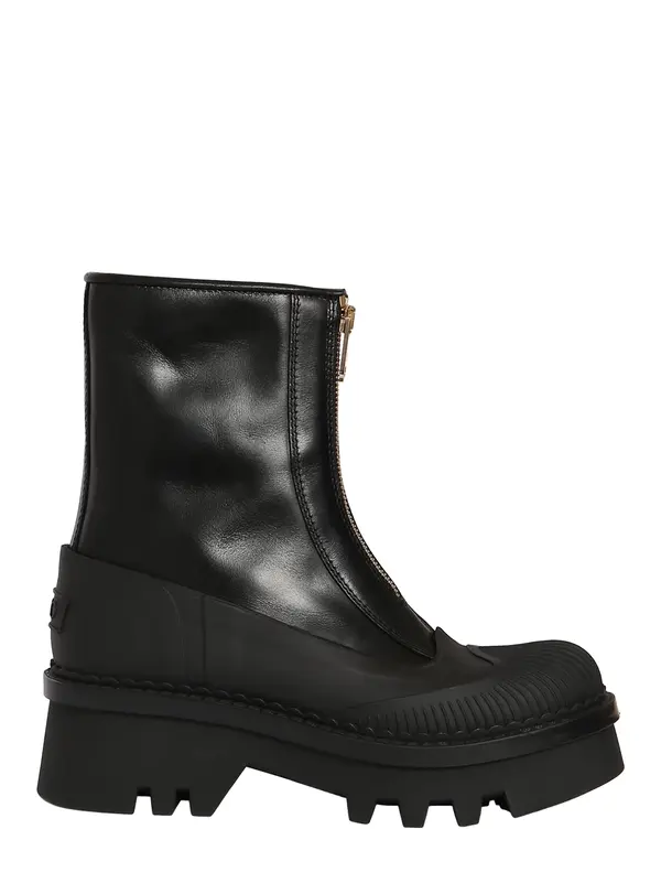 Chloé Raina Leather Boots - Black
