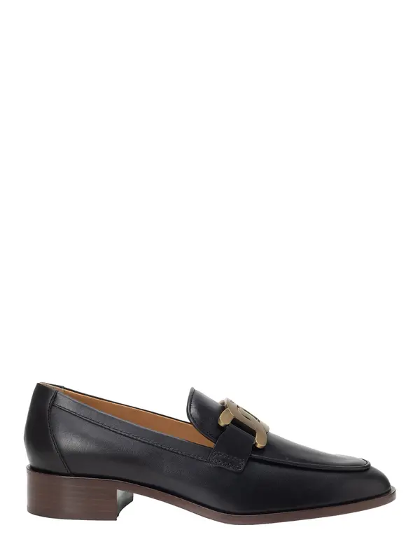 TOD'S Leather Loafers - Black