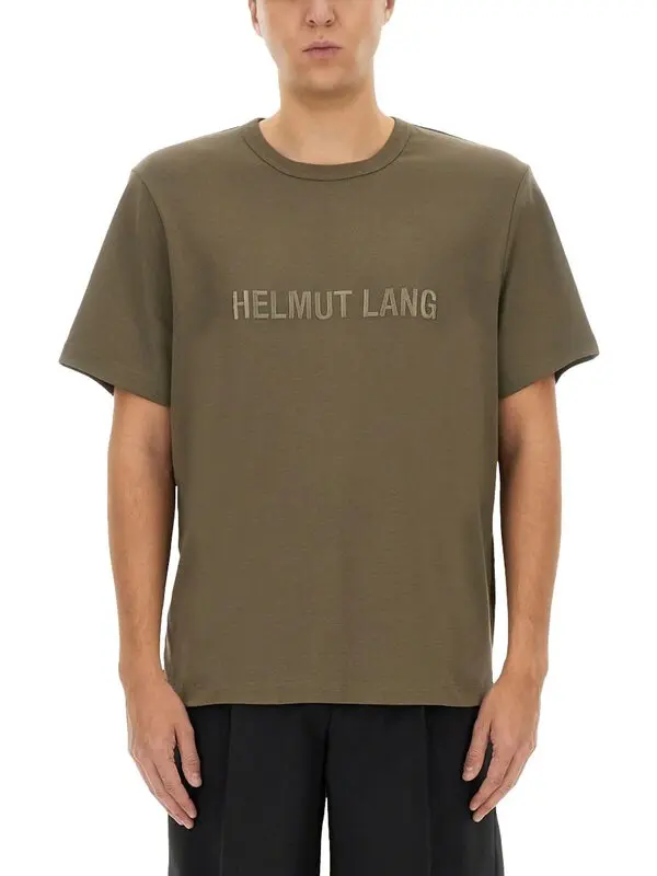Helmut Lang T-shirt With Logo - Beige