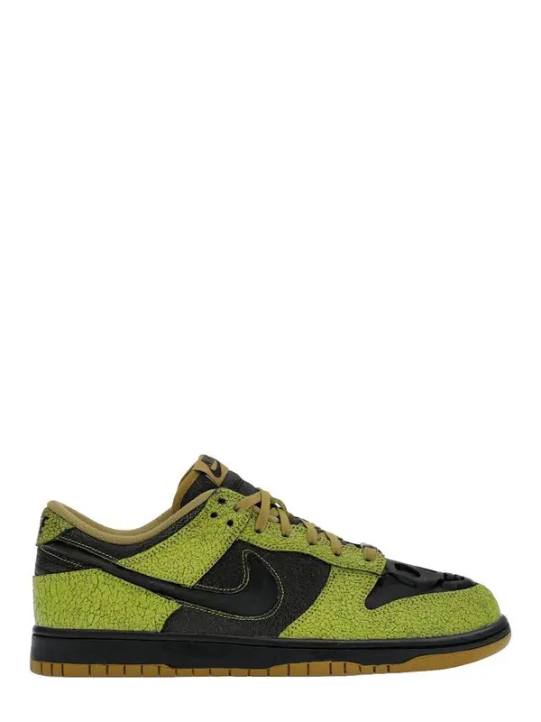 Nike Dunk Low Retro Qs Halloween Skull - Bright Cactus/black/green Curry