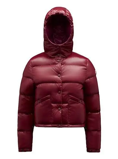 Moncler Bardanette Short Down Jacket - Garnet Red