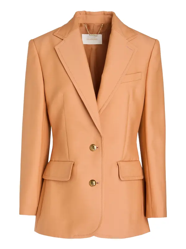 Zimmermann Wool-blend Blazer - Camel