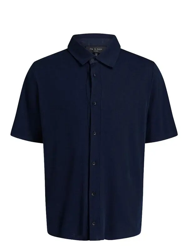 Rag & Bone Dalton Cottonjersey Shirt - Navy