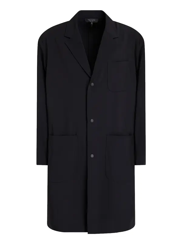 Rag & Bone Evan Stretch-twill Coat - Black