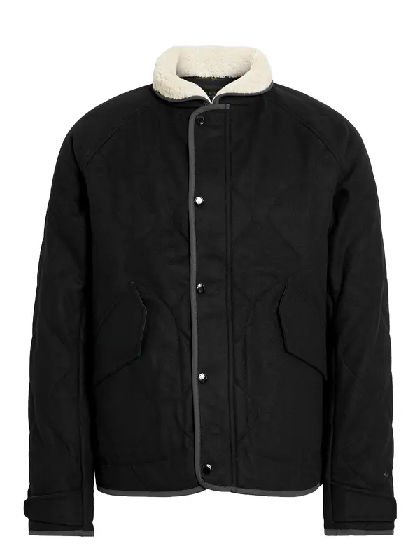 Rag & Bone Heywood Quilted Wool-blend Felt Jacket - Black