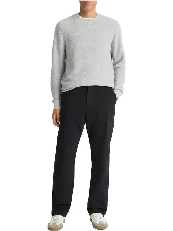 Vince Louie Relaxed Stretch-cotton Pant - Black