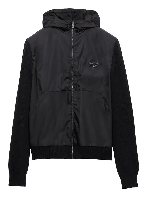 Prada Cashmere And Wool Cardigan - Black